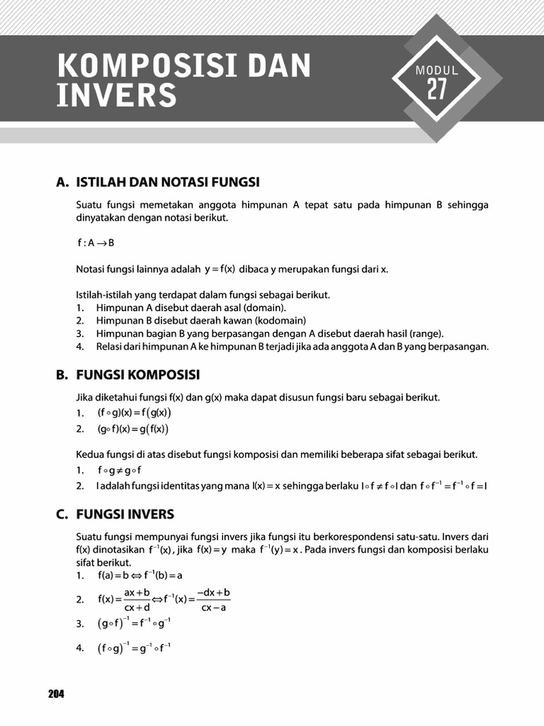 Komposisi Dan Invers | PDF