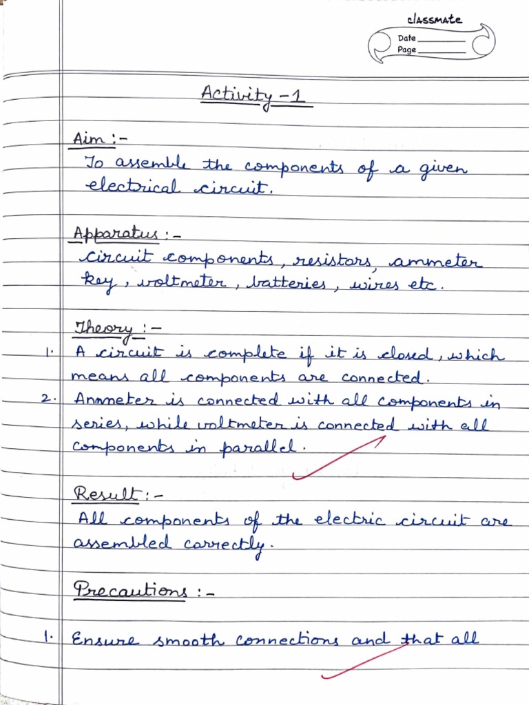 Activity Notebook Class 12 Physics | PDF