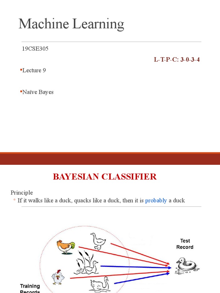 ML L9 Naive Bayes | PDF | Statistical Classification | Dependent And ...