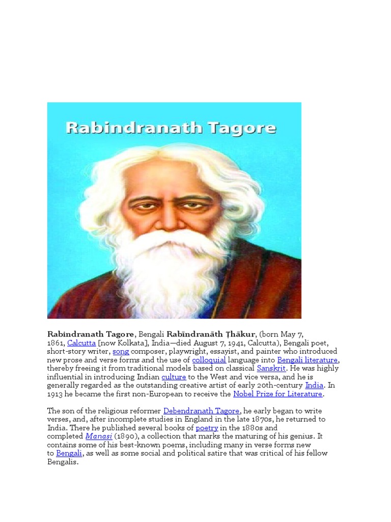 Vocation | PDF | Rabindranath Tagore