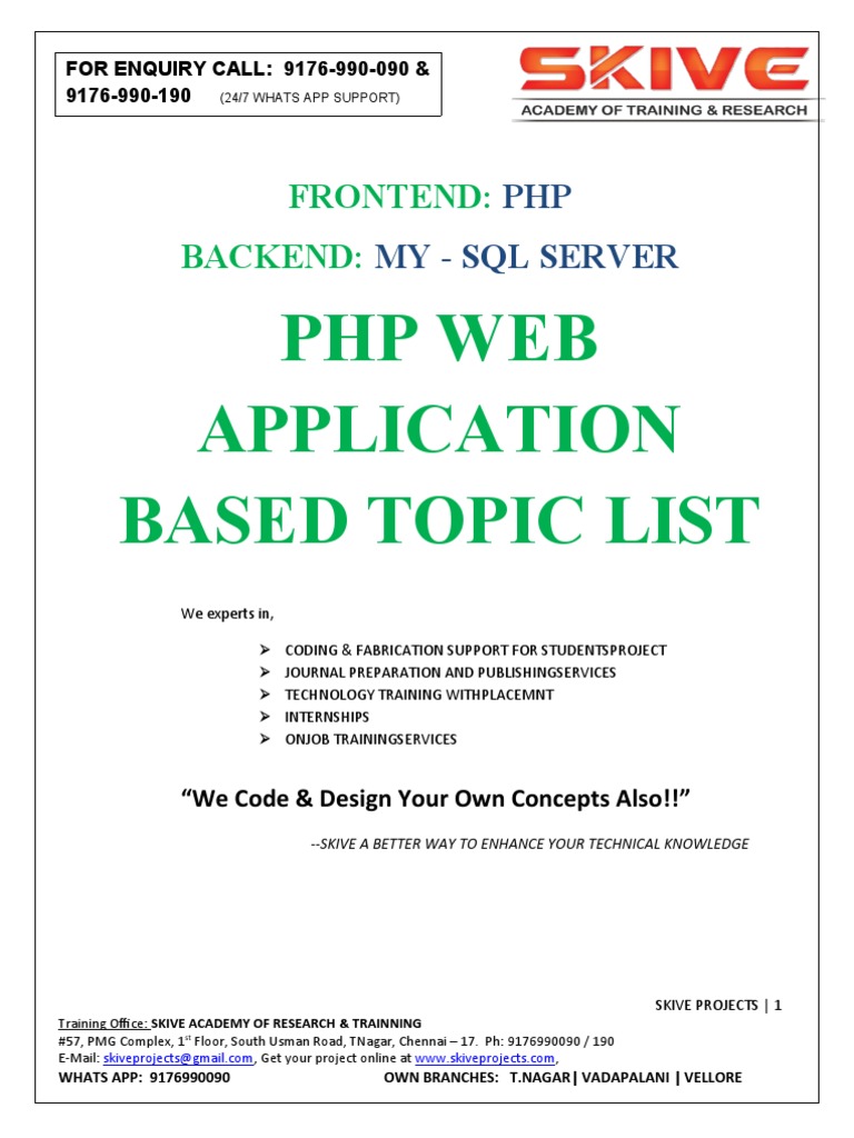 PHP - Readily Available Topics | PDF | Web Application | Php