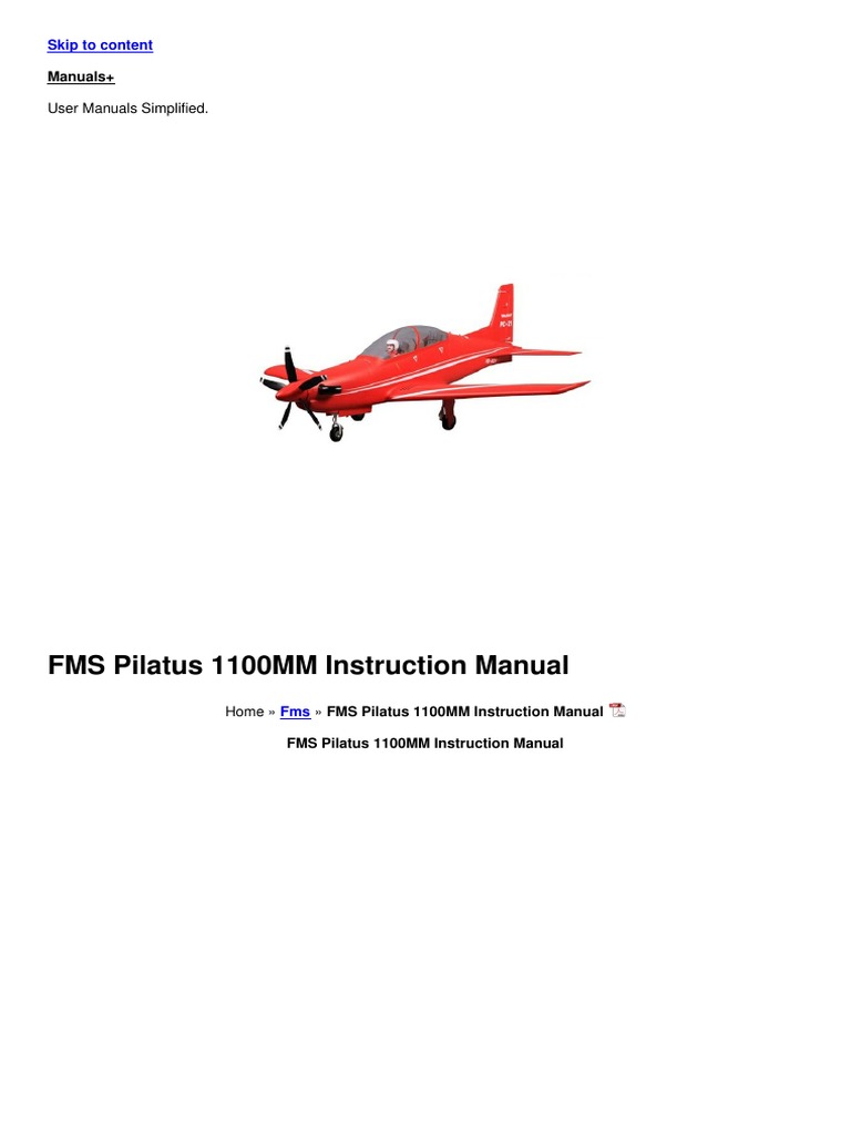 Pilatus-Pc7 Manual | PDF | Flight Control Surfaces | Aerospace