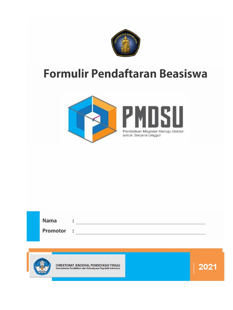 FORMULIR PMDSU 2021 New | PDF