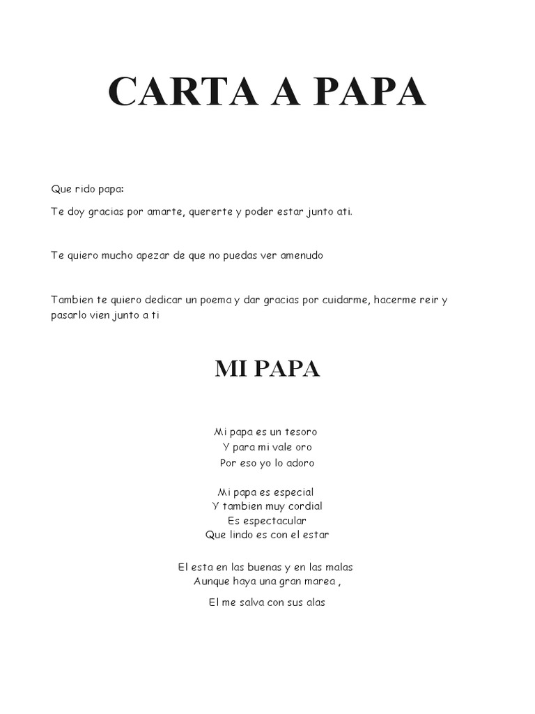 Carta A Papa | PDF