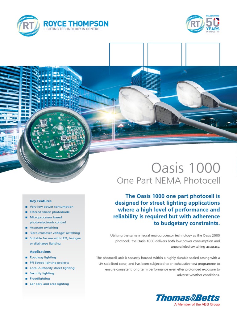 Royce Thompson Photocell | PDF | Lighting | Electrical Engineering