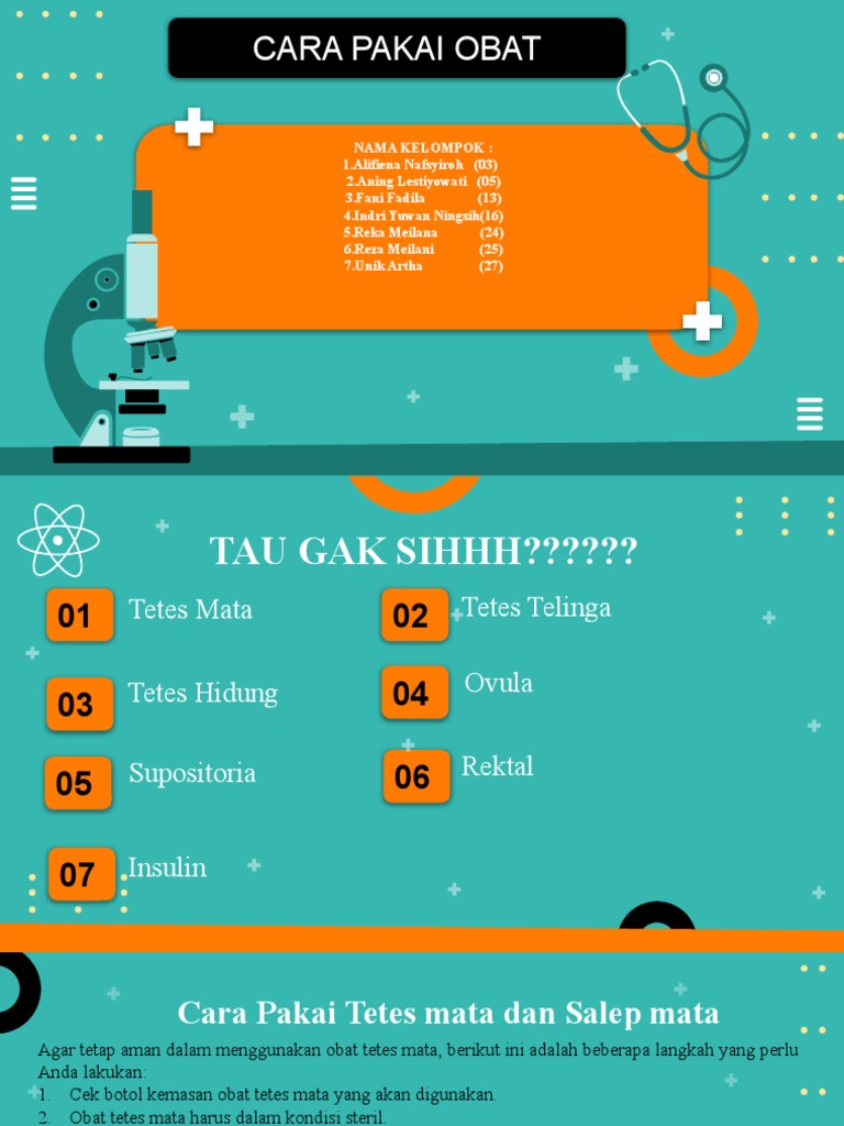 Cara Pakai Obat | PDF