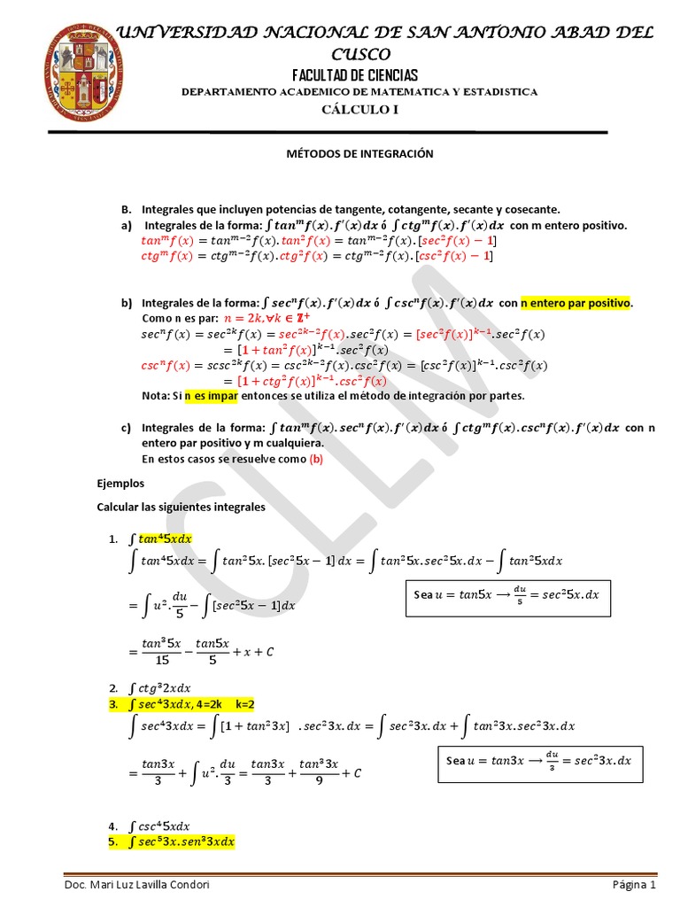 integrales 3 | PDF | Integral | Análisis matemático