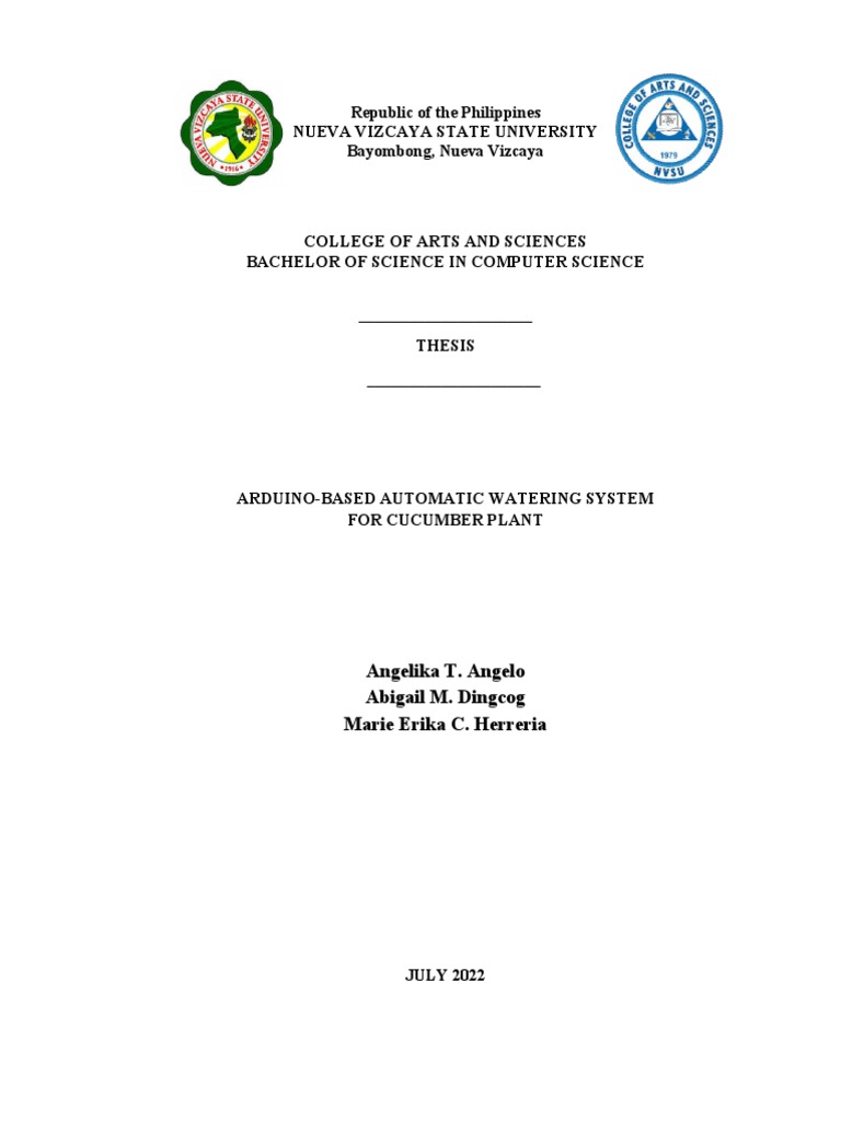 Arduino Based Thesis Edited | PDF | Software Development Process | Arduino