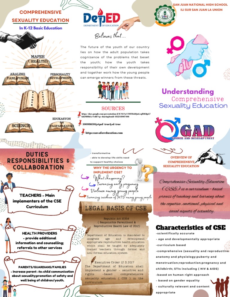 Colorful Market Info Promotion Trifold Brochure | PDF | Sex Education ...
