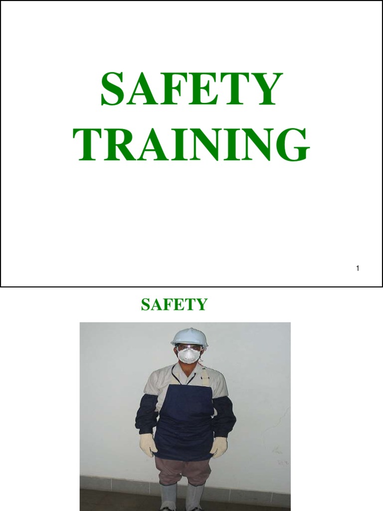 Safety Training | PDF | Safety | Risk