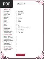 Biodata For Marriage - Muslim Format | PDF | Islamic Branches ...