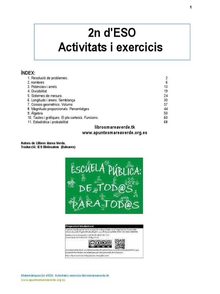 2 ESO Exercicis | PDF