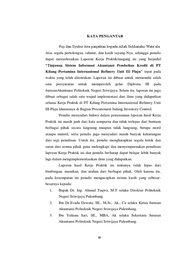 Bab I Proposal KP Jumat-1 | PDF