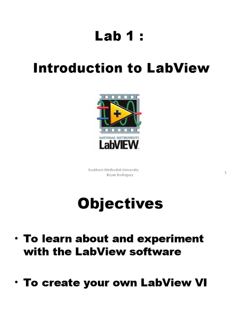 Lab1 - Intro To Labview | PDF | Icon (Computing) | Software