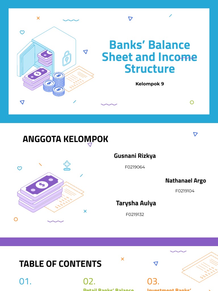 Kelompok 9 - Banks' Balance Sheet and Income Structure | PDF