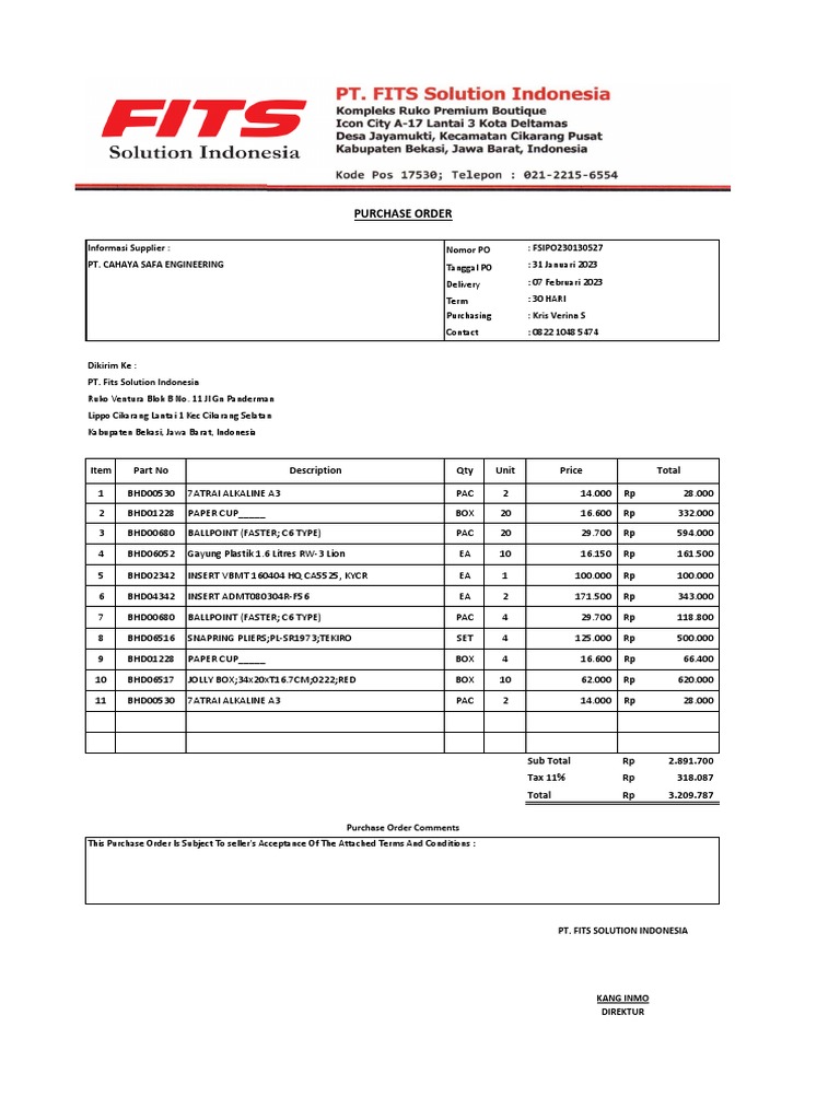 Po 527 | PDF | Procurement | Supply Chain Management