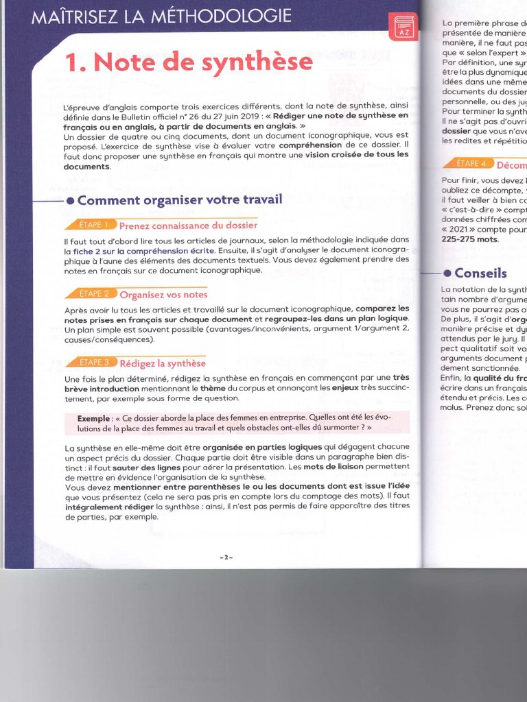 DCG Methodologie - SYNTHESE | PDF