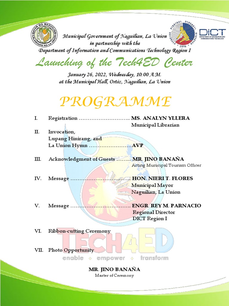 Programme Tech4ED 1 | PDF