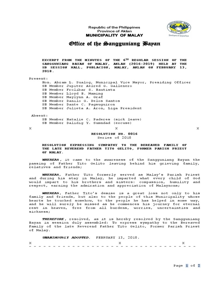 Reso Commendation | PDF