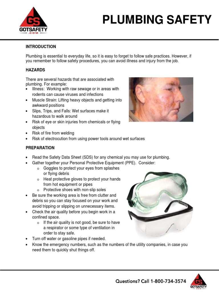 Plumbing Safety | PDF | Plumbing | Welding