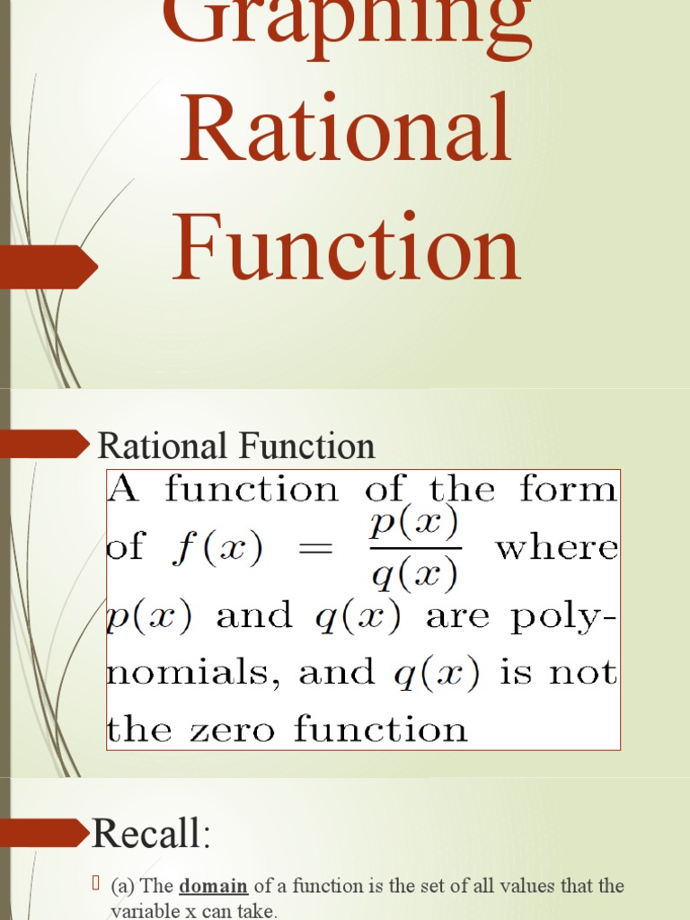 Graphing Rational Function | PDF