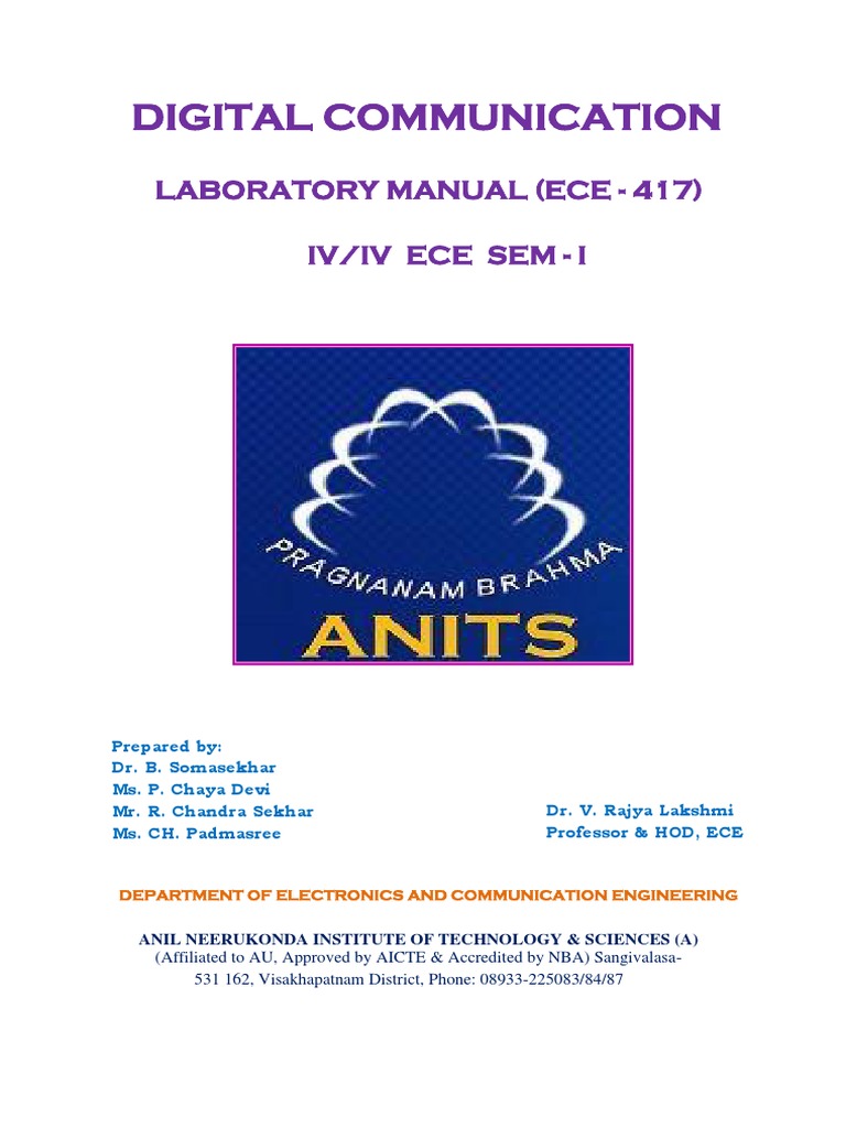 R15 - DC Lab Manual | PDF | Modulation | Error Detection And Correction