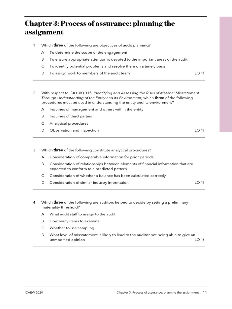 Chap 3 | PDF | Audit | Financial Audit