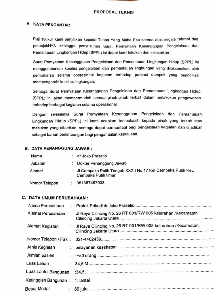 Proposal Teknis 12-30-2022 12.01 | PDF