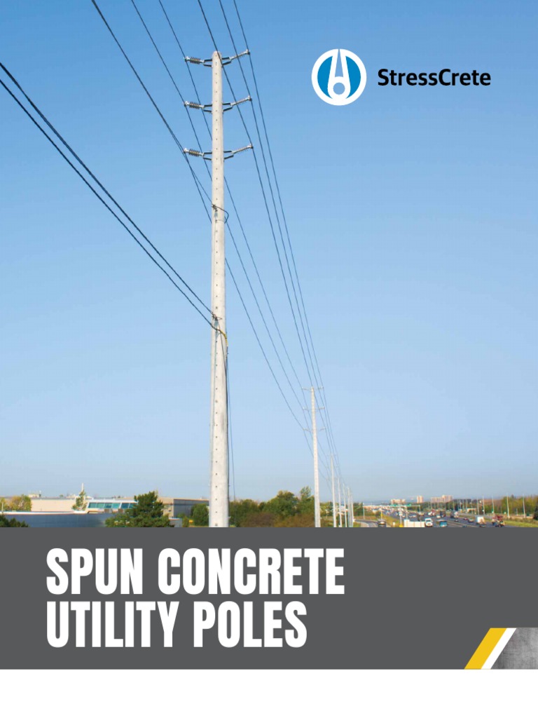 Spun Concrete Utility Poles Overview | PDF | Concrete | Prestressed ...