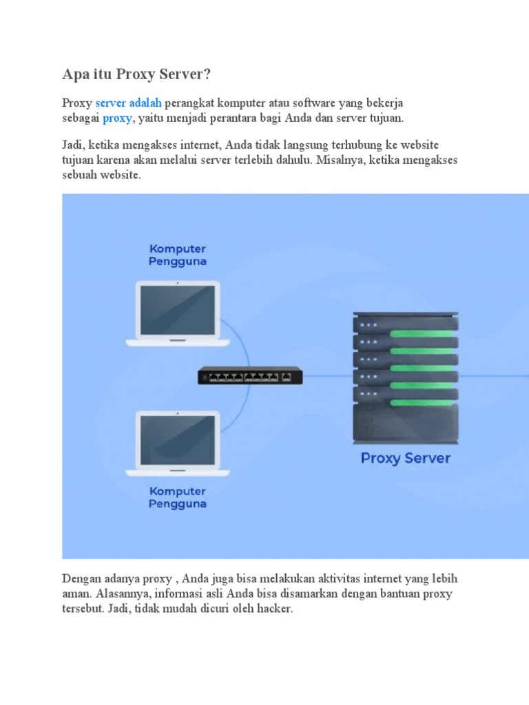 Apa Itu Proxy Server | PDF