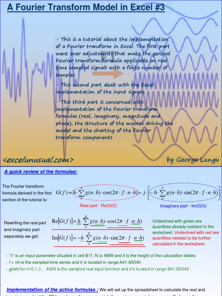 Fourier Tutorial | PDF | Fourier Transform | Complex Number