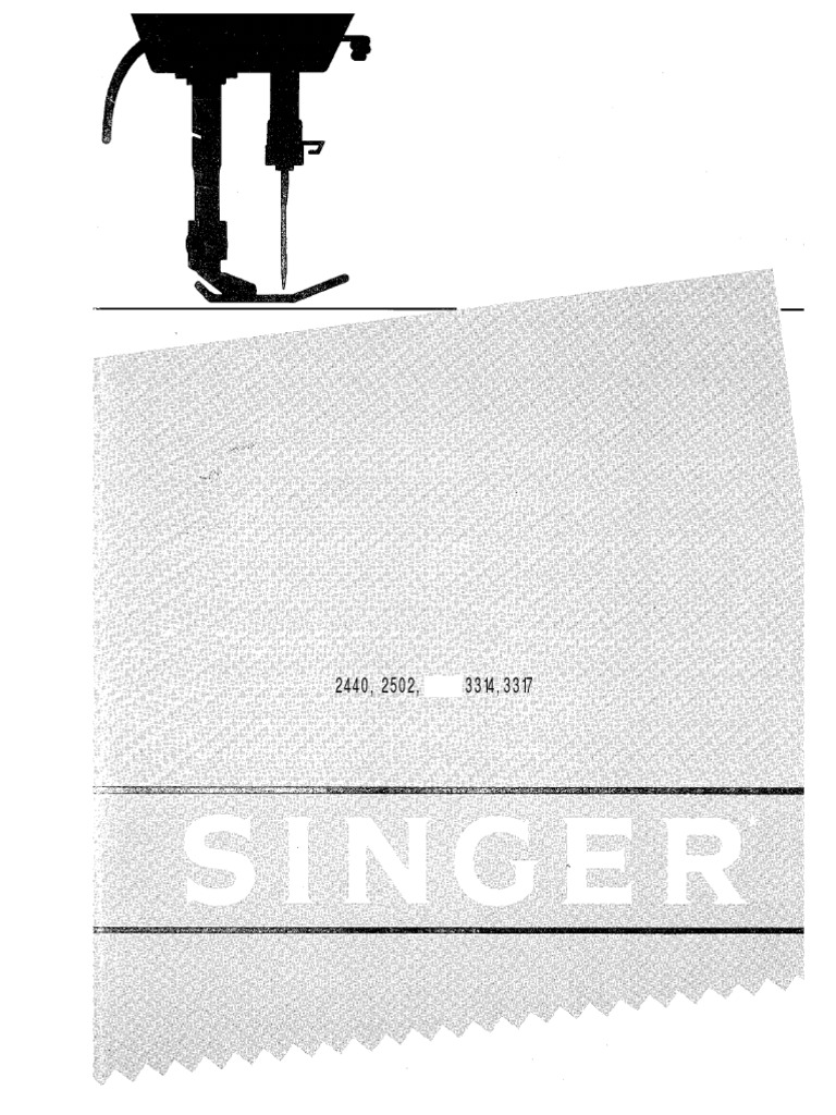 Singer 3314 Sewing Machine | PDF