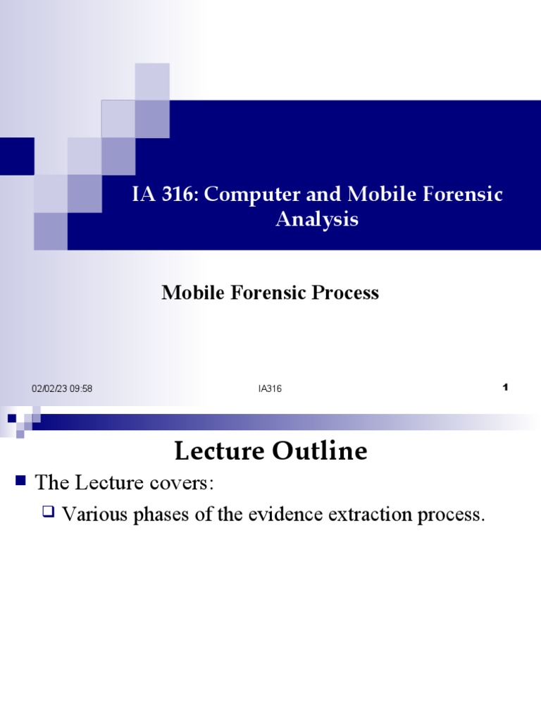 01B-Mobile Forensic Process | PDF