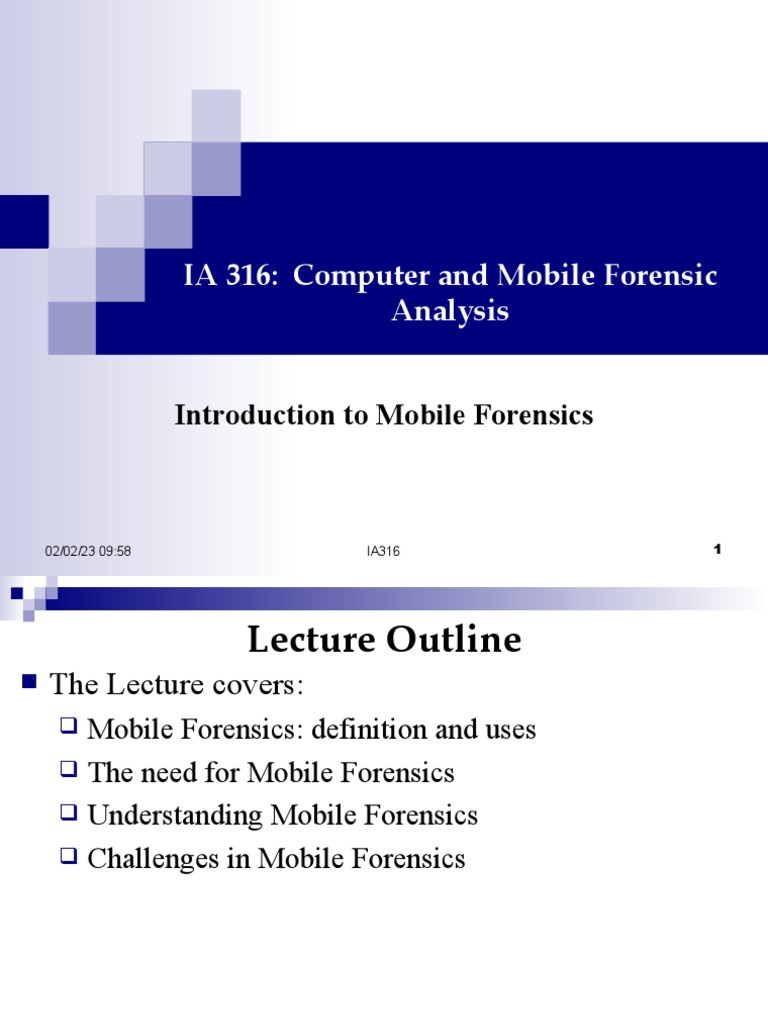 01A-Introduction To Mobile Forensics | Download Free PDF | Computer ...