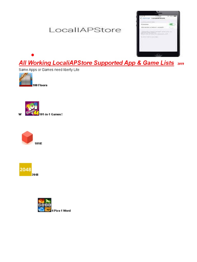 All Working Localiapstore Supported App & Game Lists: Same Apps or ...