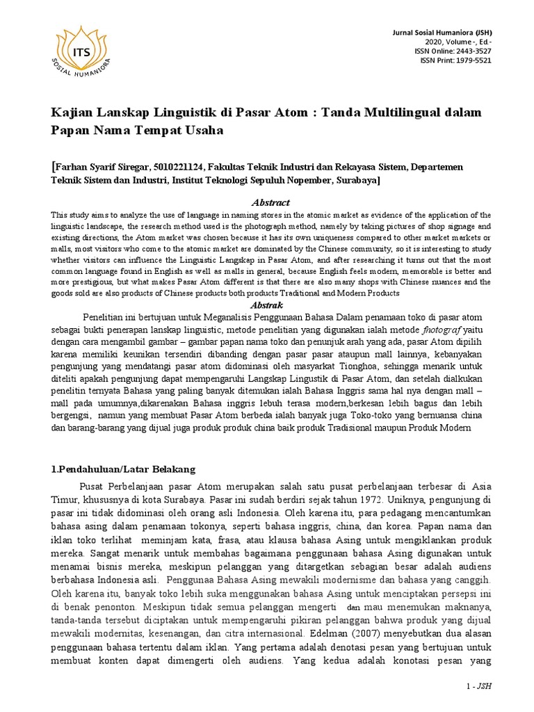 Artikel Jurnal Ilmiah 1 - Kelompok 6 - Farhan Syarif Siregar | PDF