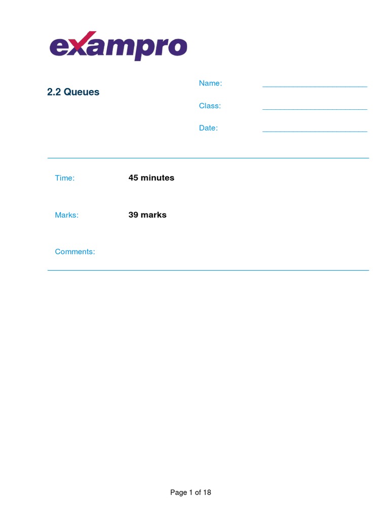 Queues Past Paper AQA Computer Science | PDF | Vertex (Graph Theory ... Queues Past Paper AQA Computer Science | PDF | Vertex (Graph Theory ...