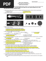 Grade 11 Earth & Life Science Exam Q1 | PDF | Rock (Geology) | Volcano