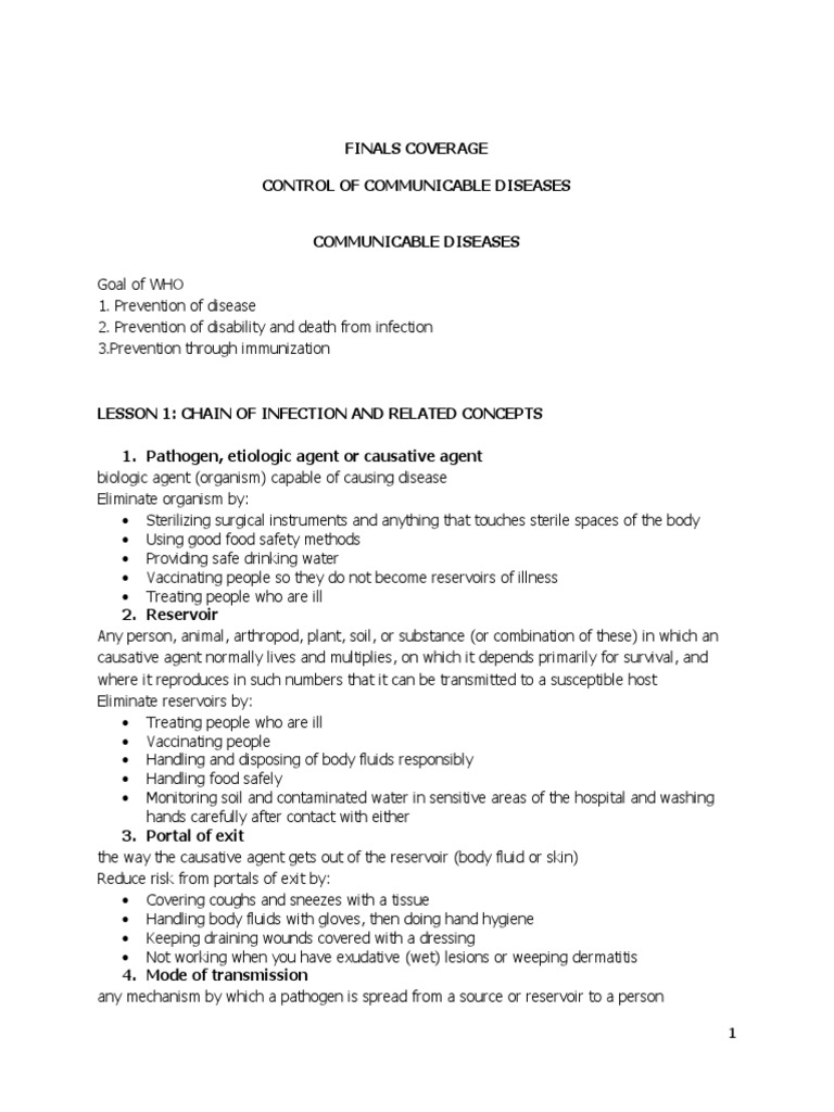 CHN Final Topics | PDF | Hepatitis | Infection