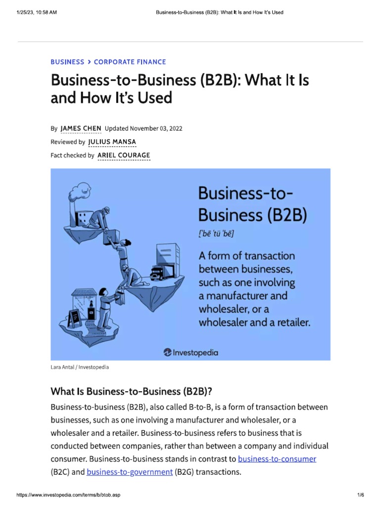 B2B Basics | PDF