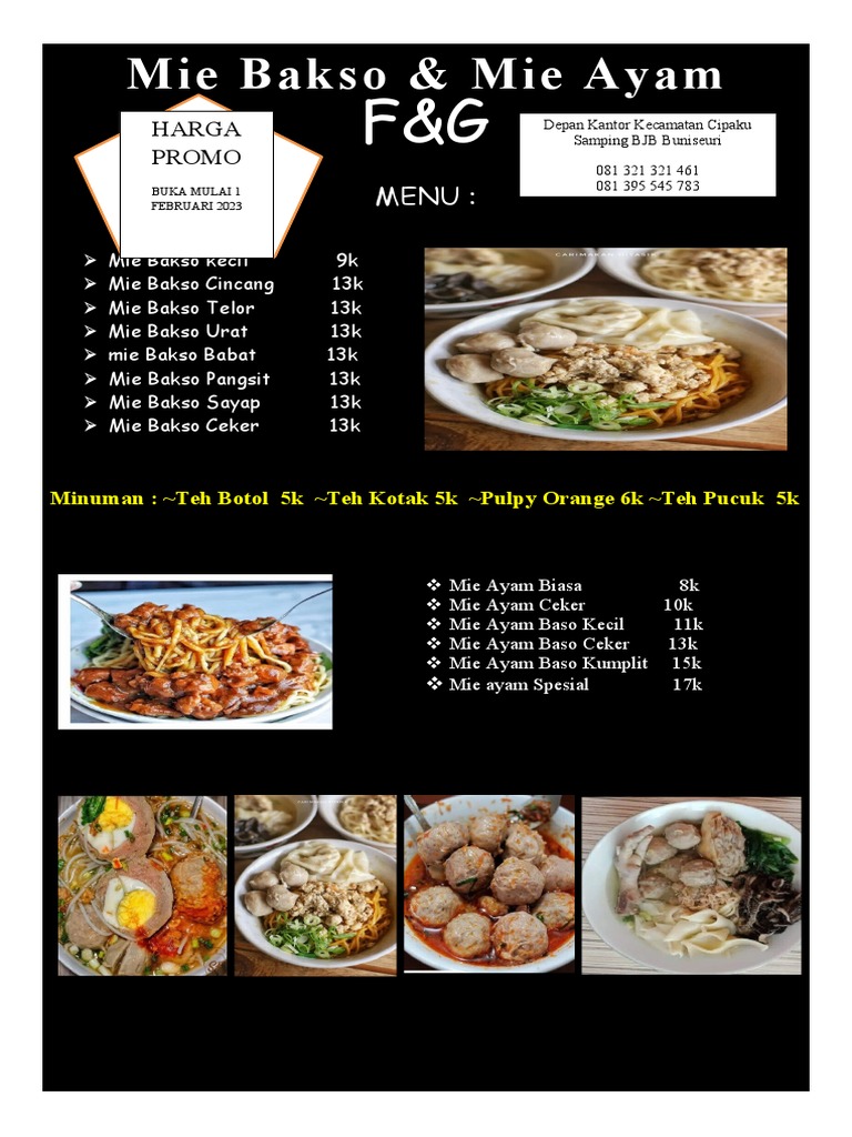 Daftar Menu | PDF