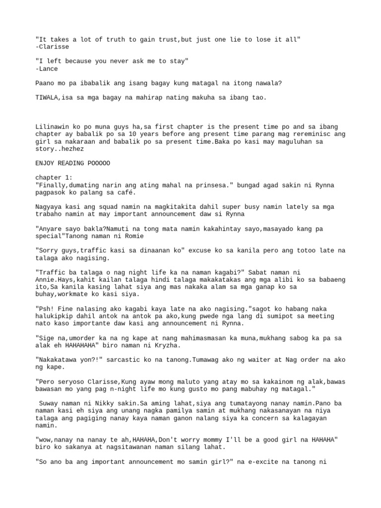 Make Me Feel Your Love Ongoing Story | PDF