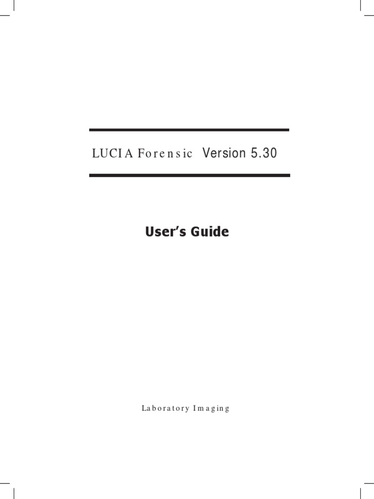 LUCIA Forensic 5.30 UsersGuide | PDF | Installation (Computer Programs ...