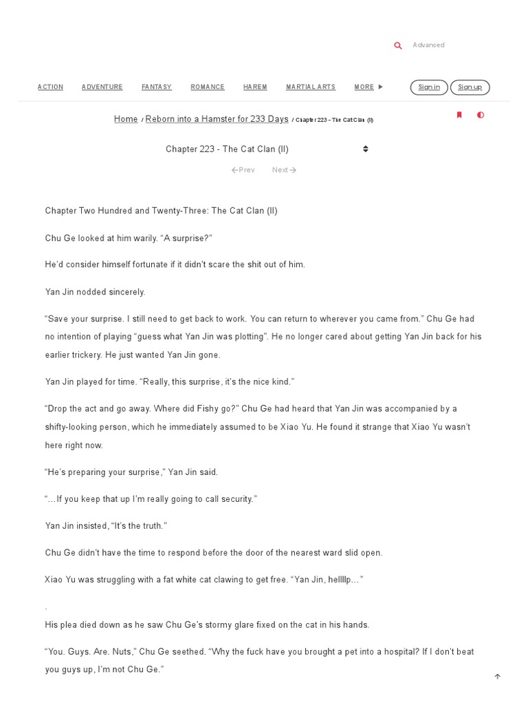 Reborn Into A Hamster For 233 Days - Chapter 223 - BoxNovel | PDF