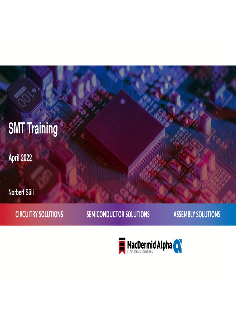 2022 SMT Training | PDF | Printed Circuit Board | Materials Science