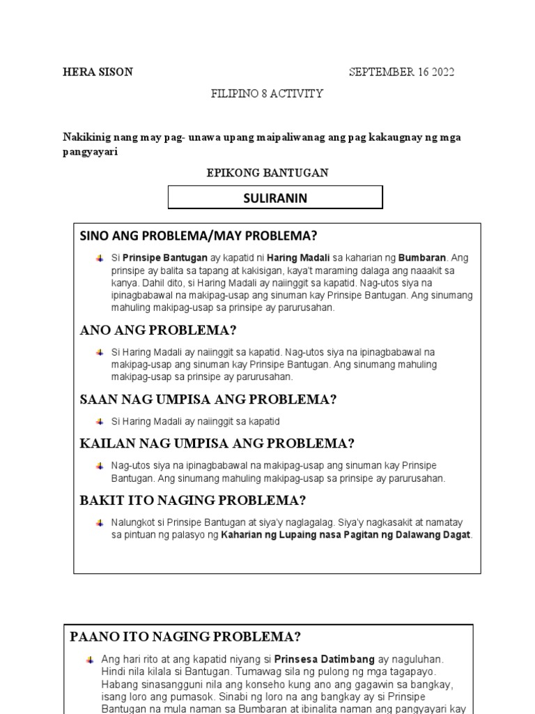 Epikong Bantugan | PDF