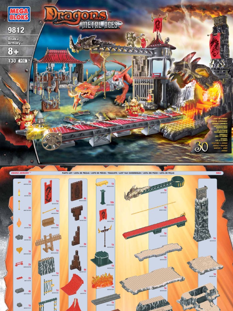 Mega Bloks - Dragons Metal Ages - 9812 - Odaku Armory | PDF