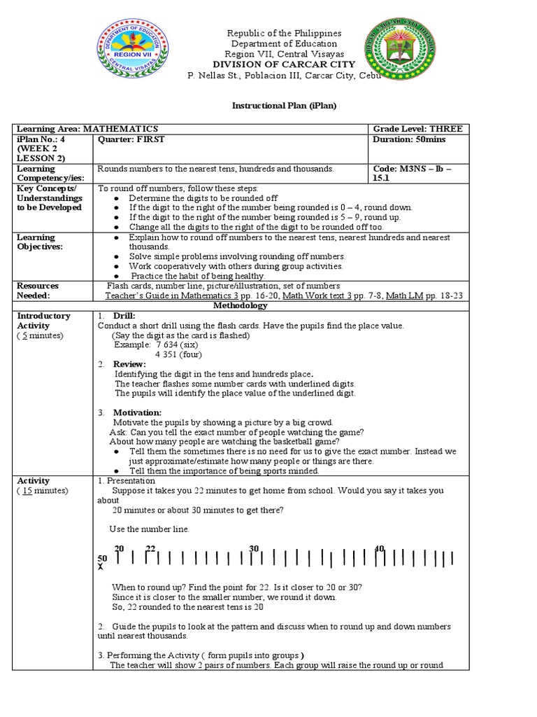 Iplan Math3 Quarter1 Week2 Lesson1 | PDF | Numbers | Cognition