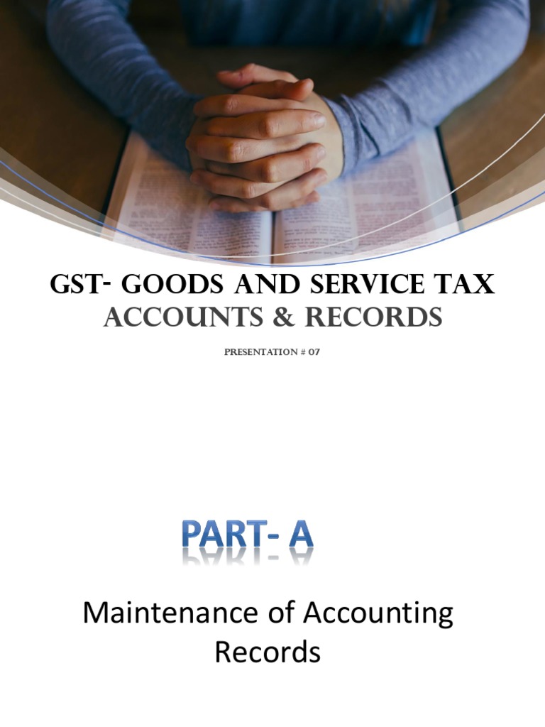 GST Accounts & Records | PDF | Invoice | Receipt