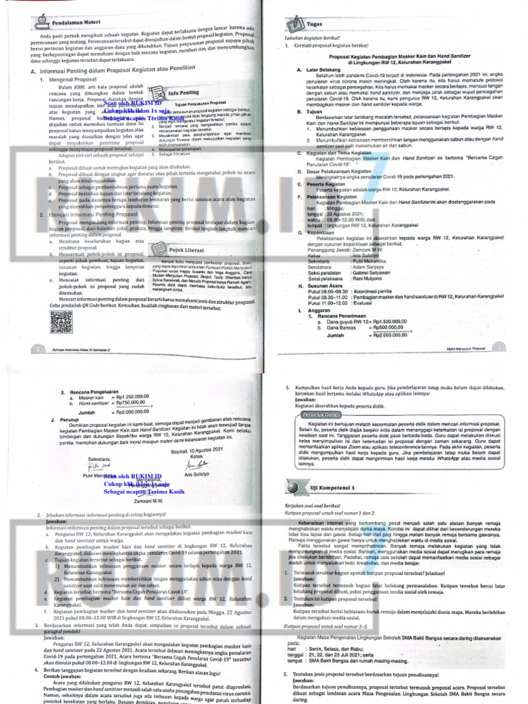 Rukim - Id - Basindo 11 Sem 2 KD 1 | PDF